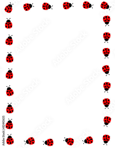 Ladybug frame/ border - Buy this stock vector and explore similar ...