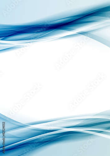 Transparent blue color border folder design template - Buy this stock ...