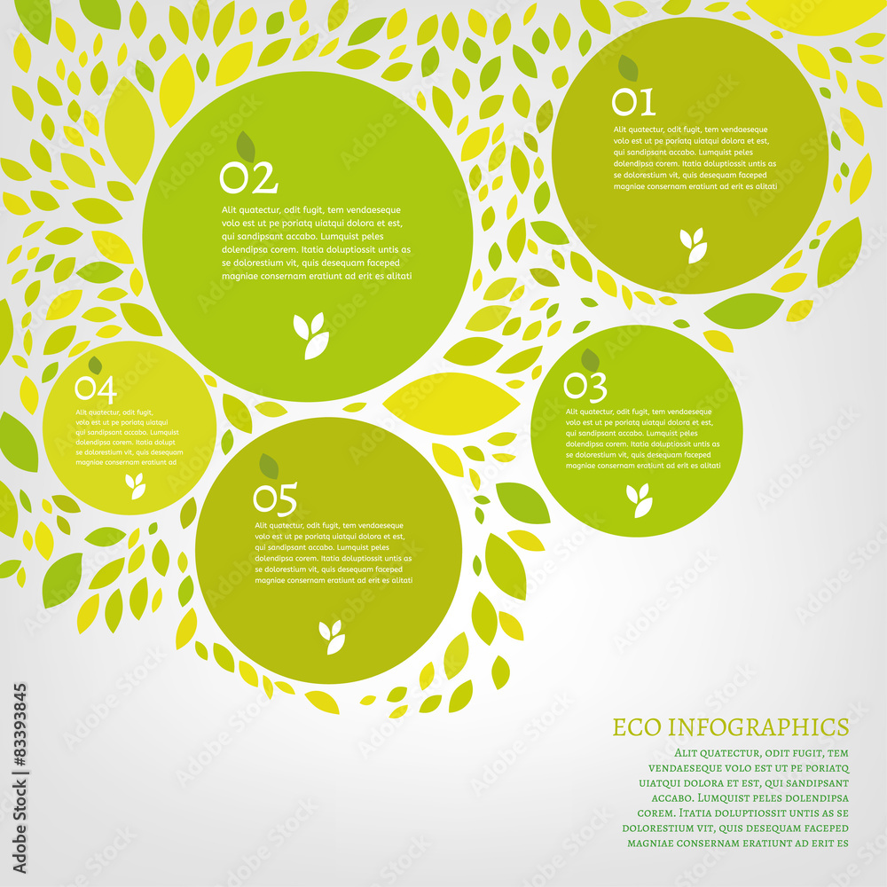 Leaf infographic Stock Vector | Adobe Stock