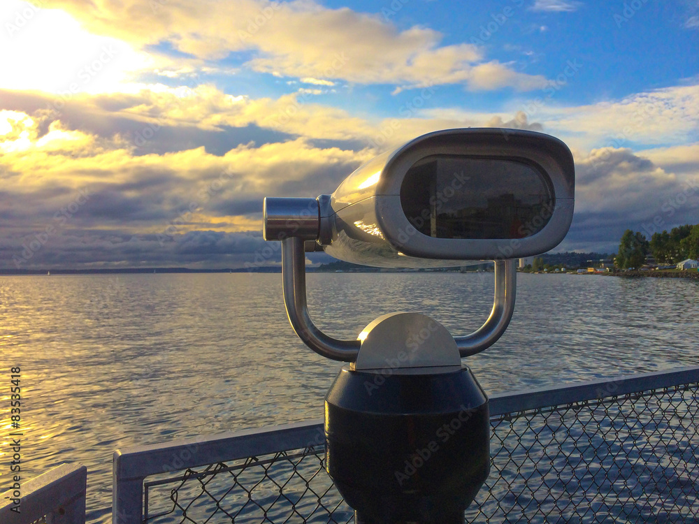 USA, Washington State, Snohomish County, Edmonds, Admiral Way, Puget ...