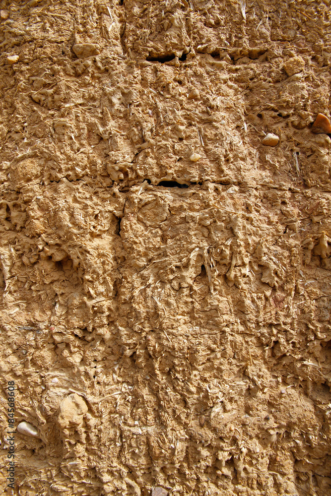 Textura de Pared Adobe de Barro Stock Photo | Adobe Stock