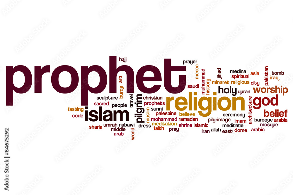 Prophet word cloud concept Stock Photo | Adobe Stock