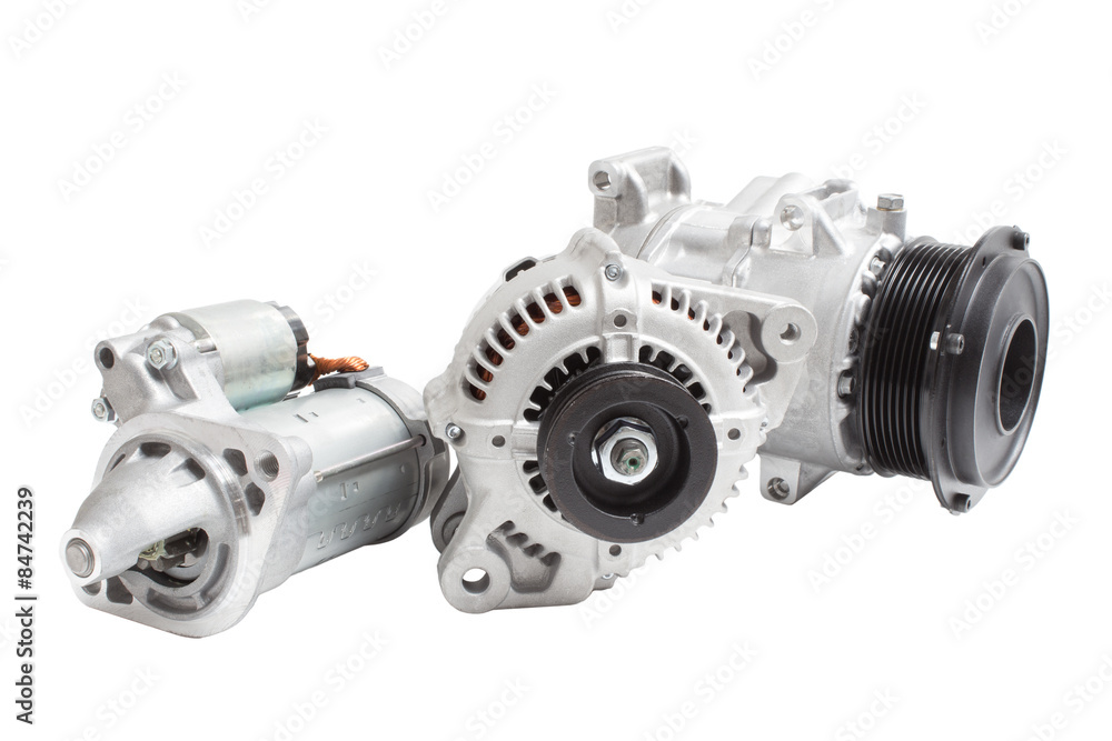 photos on the composition of the three parts for the engine. Generator ...