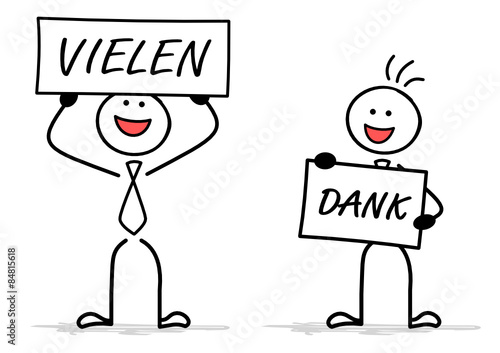 Strichmännchen Vielen Dank - Buy this stock vector and explore similar ...