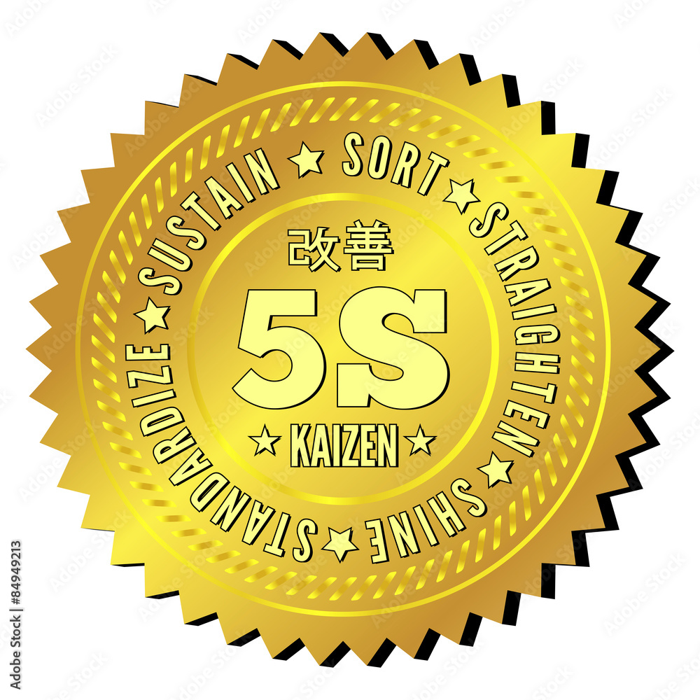 5S methodology kaizen management from japan Stock Vector | Adobe Stock