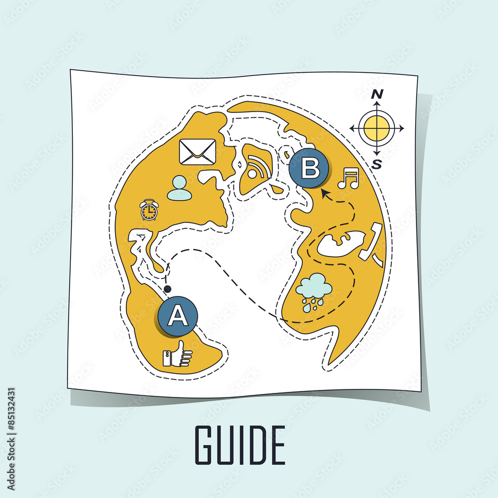 guide concept Stock Vector | Adobe Stock