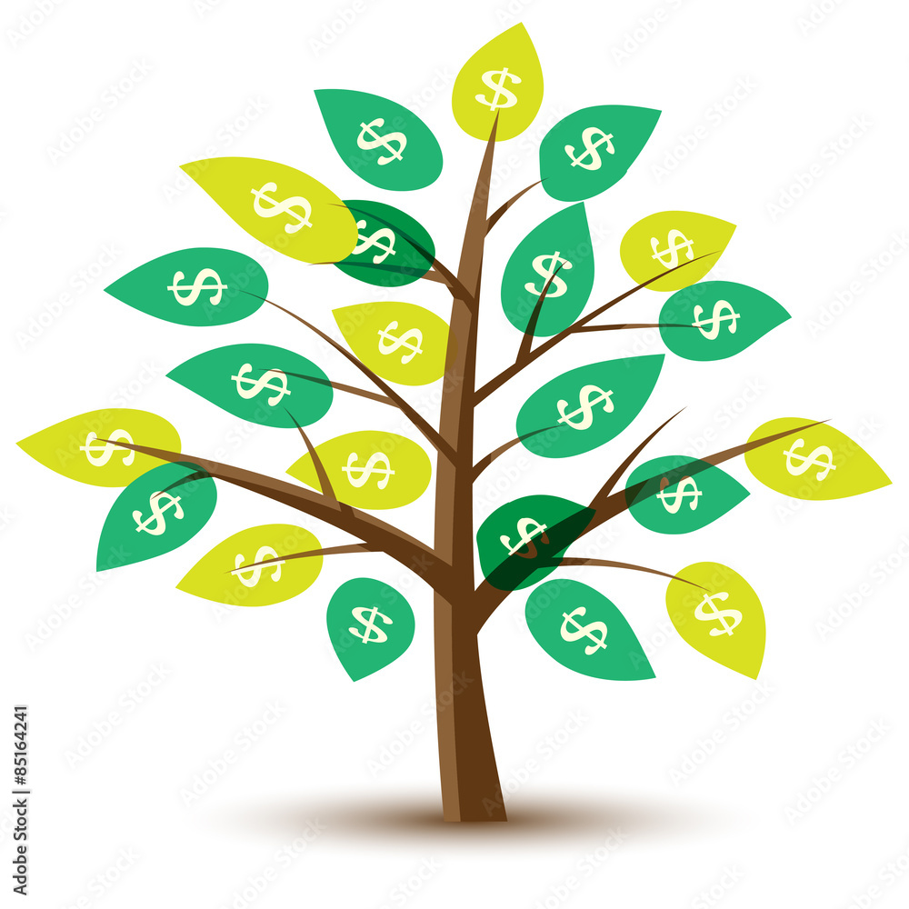 money tree Stock Vector | Adobe Stock