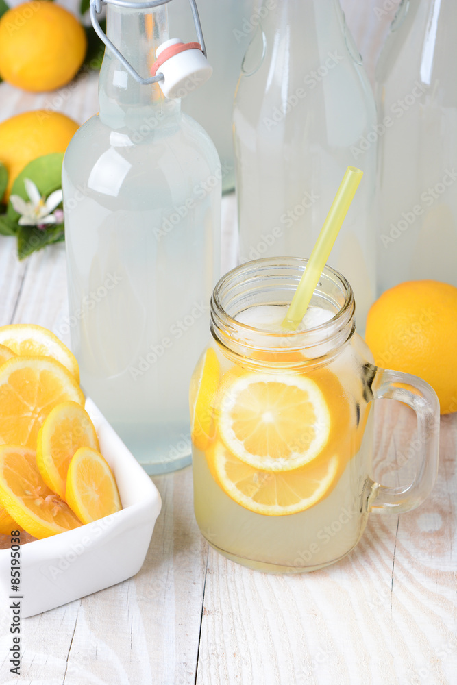 Old Fashioned Sparkling Lemonade Stock Photo | Adobe Stock