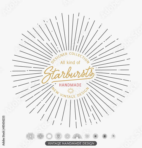 Starburst for vintage retro logos, signs - Buy this stock vector and ...