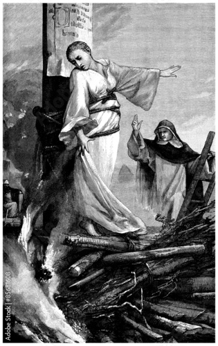 Inquisition : Burning the Witch - 15th century - Buy this stock ...