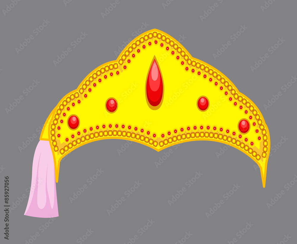 Traditional Hindu Crown Design Stock Vector | Adobe Stock