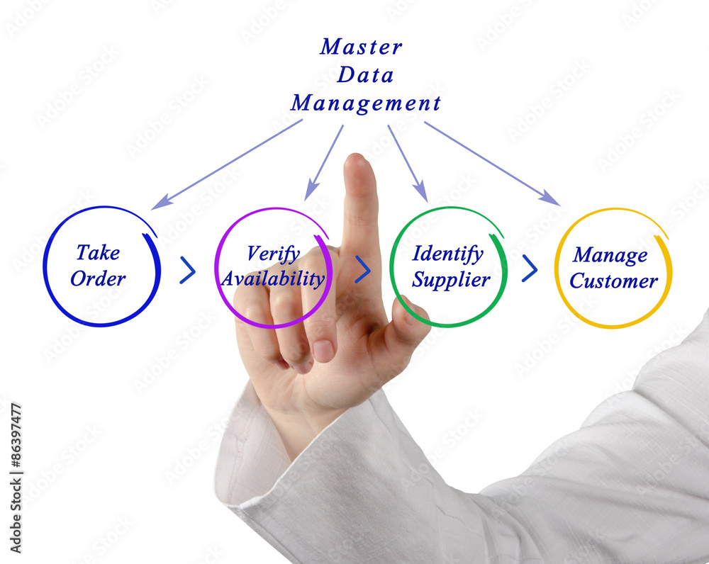 Diagram of Master Data Management Stock Photo | Adobe Stock