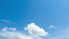 White Clouds Moving Across Blue Sky Free Stock Photo - Public Domain ...