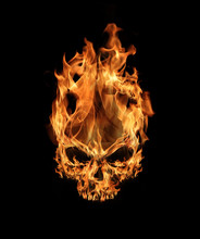 Skull On Fire Free Stock Photo - Public Domain Pictures