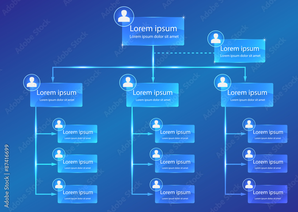 Organizational chart infographic, Business Structure Concept, Business ...
