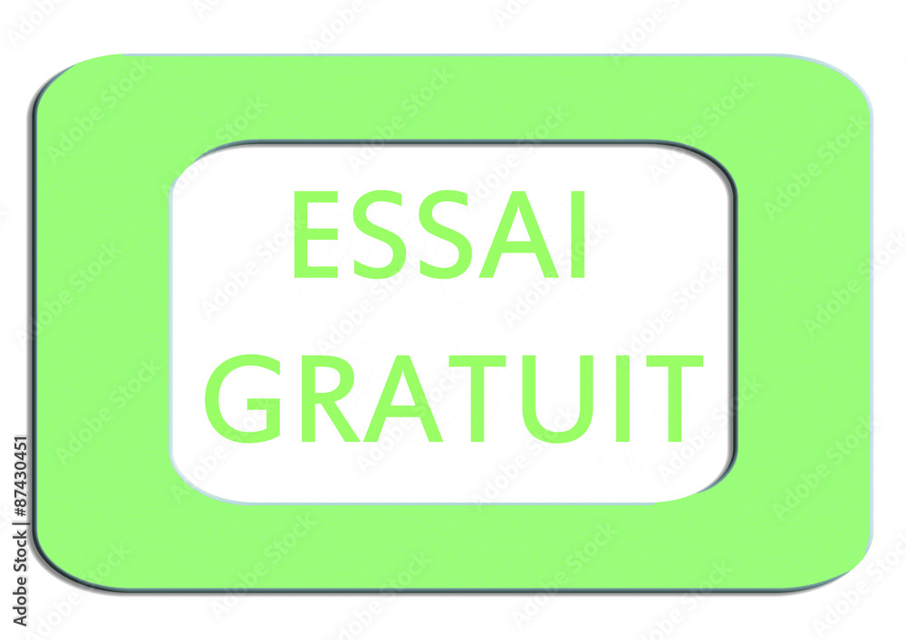 logo,"essai gratuit" pancarte verte Stock Illustration | Adobe Stock