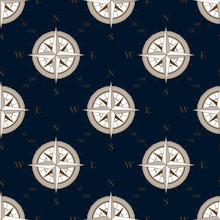 Seamless Nautical Compass Pattern Free Stock Photo - Public Domain Pictures