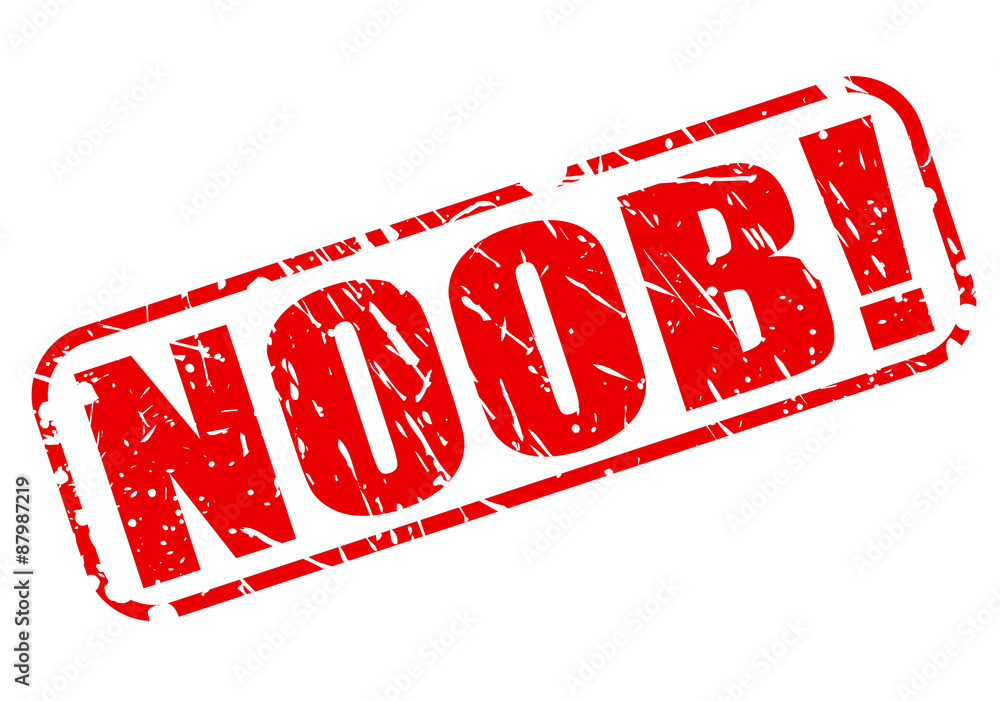 Noob red stamp text Stock Vector | Adobe Stock
