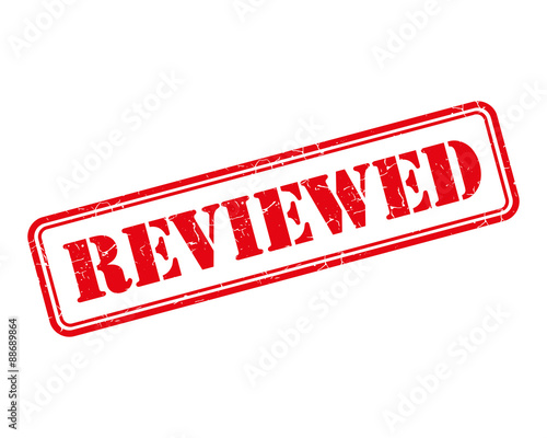 Reviewed grunge retro isolated stamp – kaufen Sie diese Vektorgrafik ...