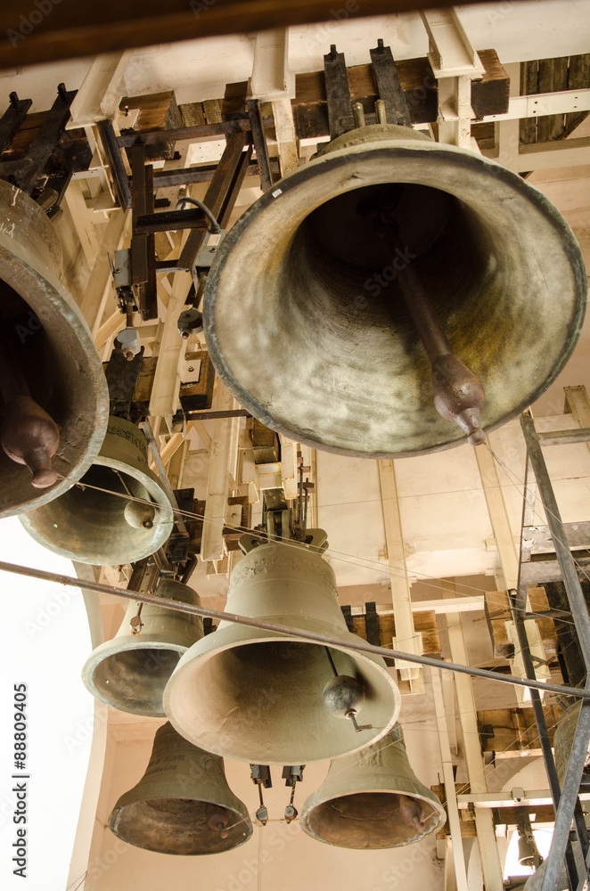 Inside bell tower in Saint Michael's Golden-Domed Cathedral in Kyiv ...