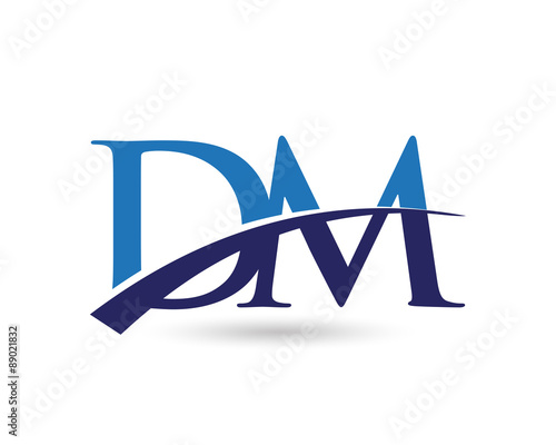 Dm Logo Letter Swoosh Comprar Este Vector De Stock Y Explorar Vectores