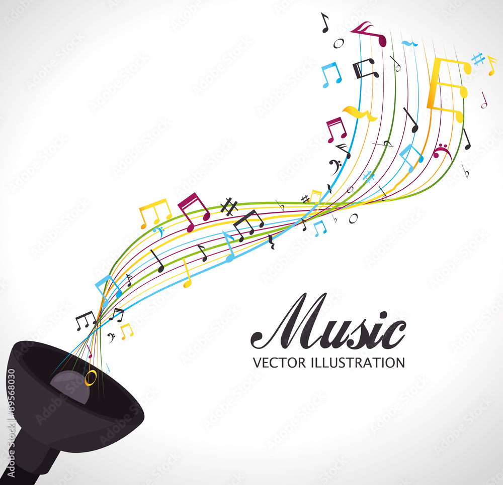 Music design. Stock Vector | Adobe Stock