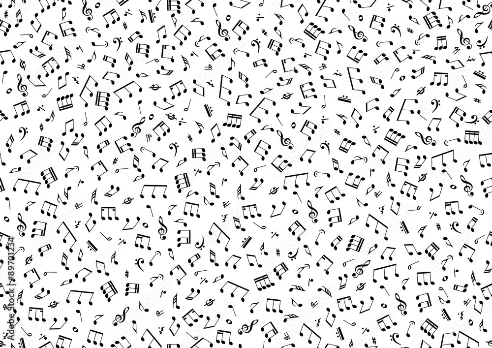 Seamless background of notes Stock Vector | Adobe Stock