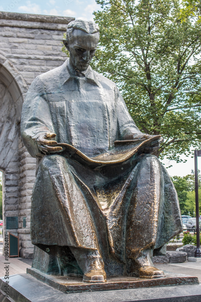 Statue of Nikola Tesla State Park Niagara Falls New York USA Stock ...
