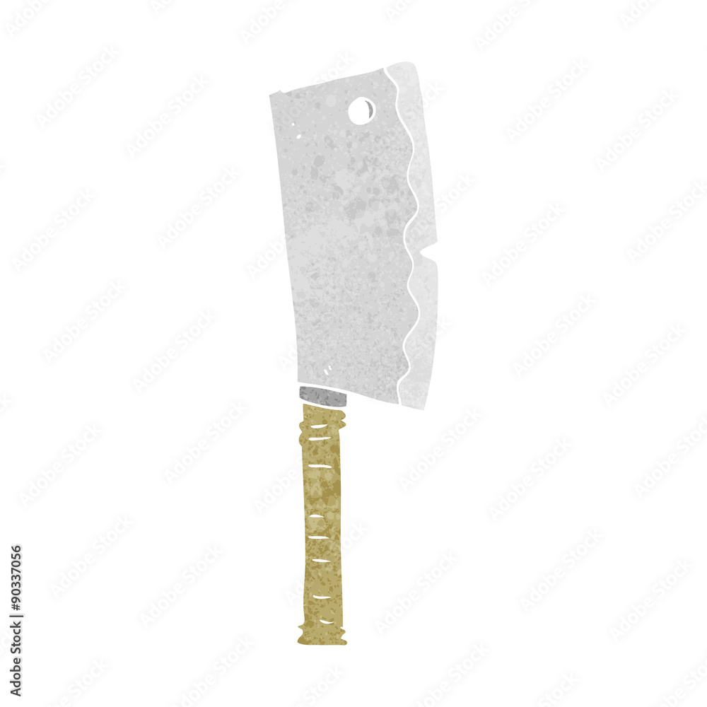 cartoon meat cleaver Stock Vector | Adobe Stock