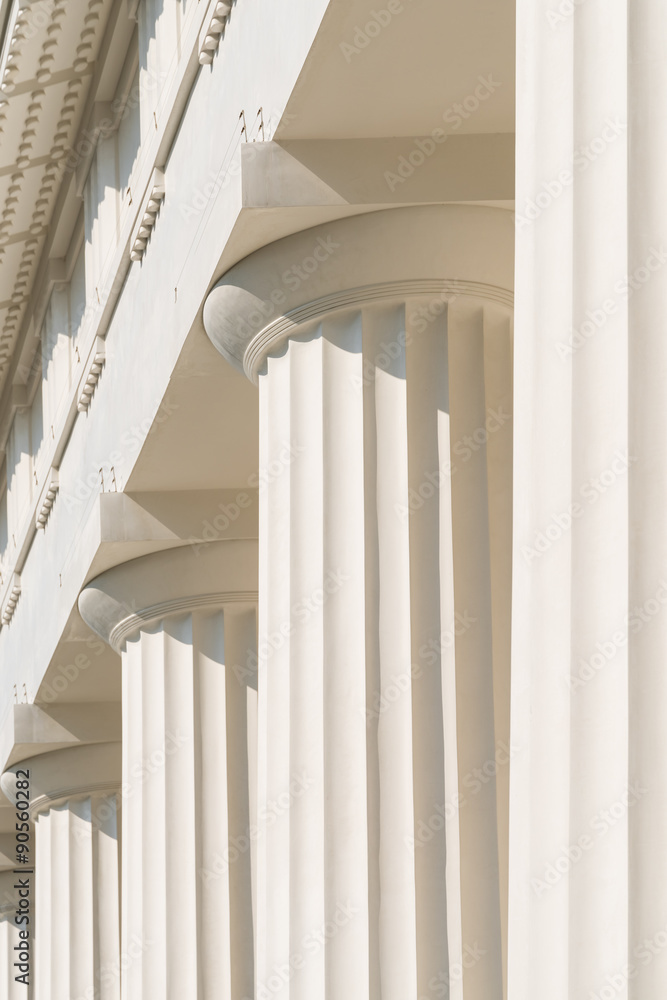 Doric Columns Of Ancient Greek Temple Stock Photo | Adobe Stock