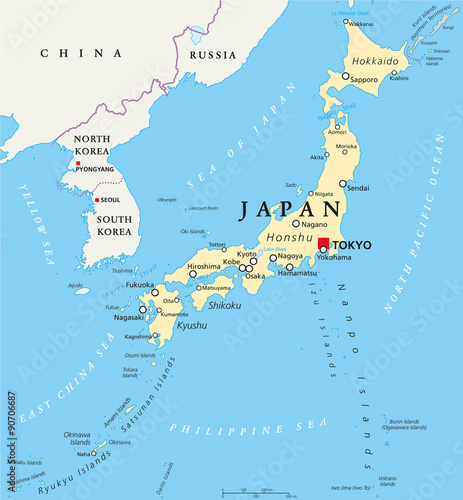 Japan Capital Map