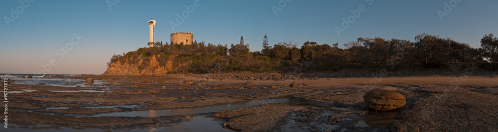 Point Cartwright Panorama with Lighthouse Stock Photo | Adobe Stock