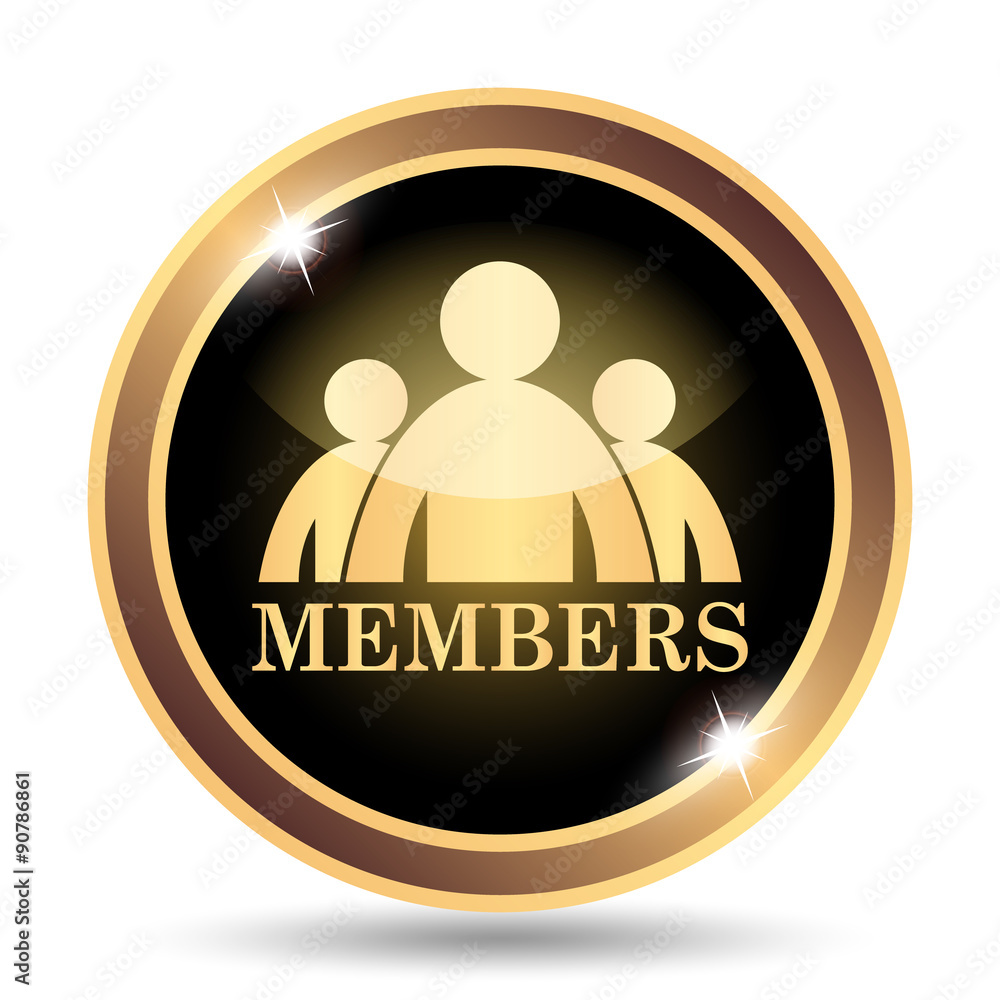 Illustration Stock Members icon | Adobe Stock