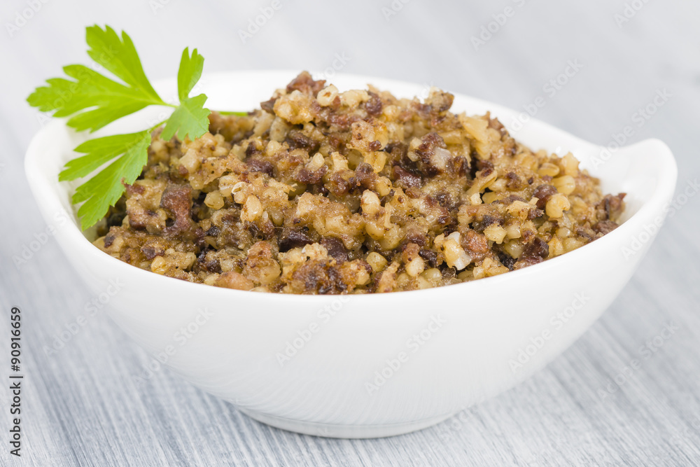 Haggis - Traditional Scottish dish made of sheep's pluck oatmeal and ...