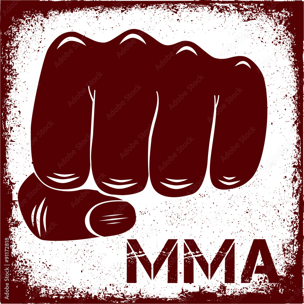 Vector de Stock sign MMA | Adobe Stock