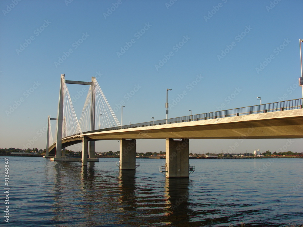Cable Bridge over Columbia river, Tri-cities, WA Stock Photo | Adobe Stock