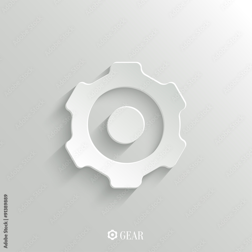 Gear icon - vector web background Stock Vector | Adobe Stock