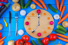 Vegetable Clock Free Stock Photo - Public Domain Pictures