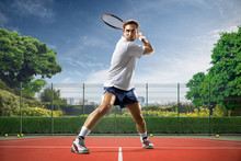 Tennis Player In Action Free Stock Photo - Public Domain Pictures