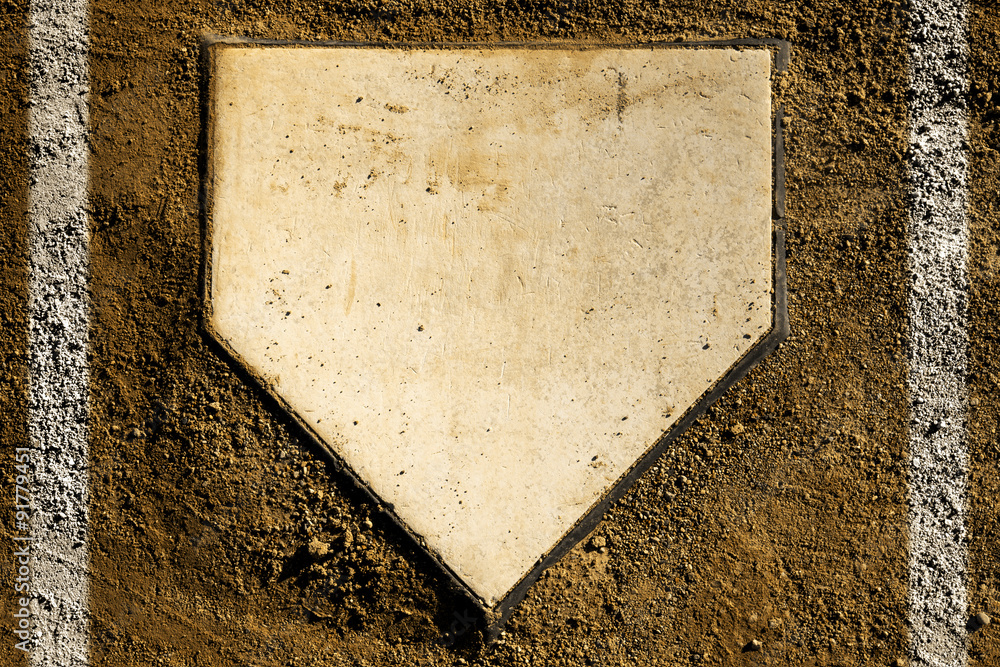 Home Plate Stock Photo | Adobe Stock