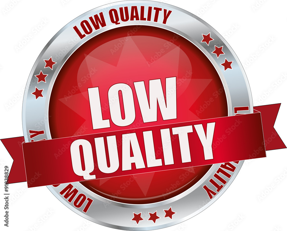 LOW QUALITY / realistic modern round glossy 3D vector eps10 button ...