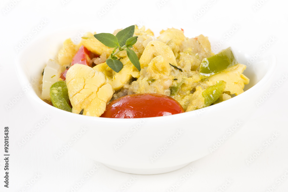 Ackee & Saltfish - Traditional Jamaican dish made of salt cod and ackee ...