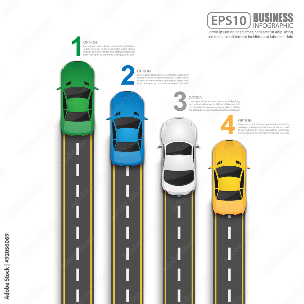 Road & Street Infographic Design,vector Stock Vector | Adobe Stock