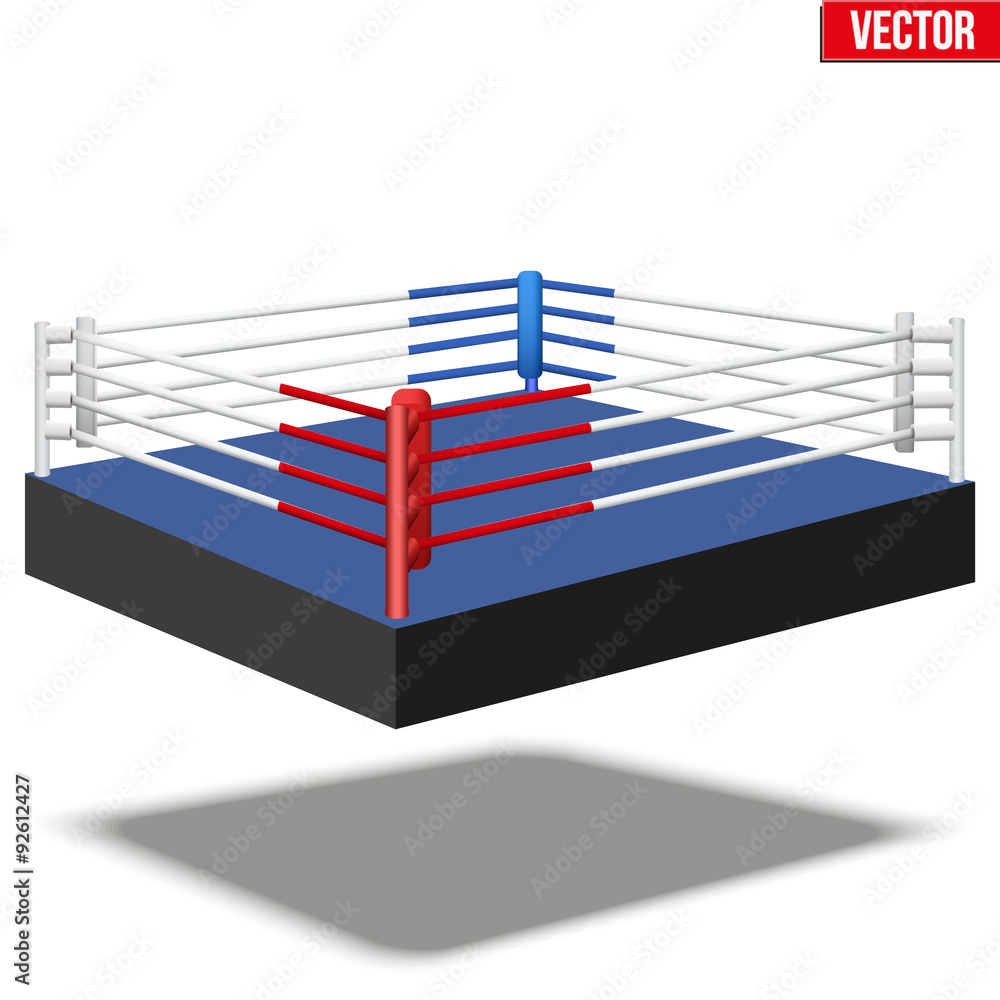 Sample boxing ring. Stock Vector | Adobe Stock