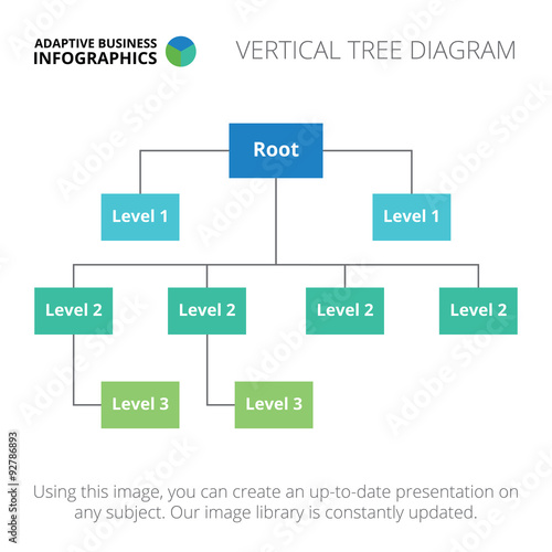 Vertical tree diagram template 3 - Buy this stock vector and explore ...