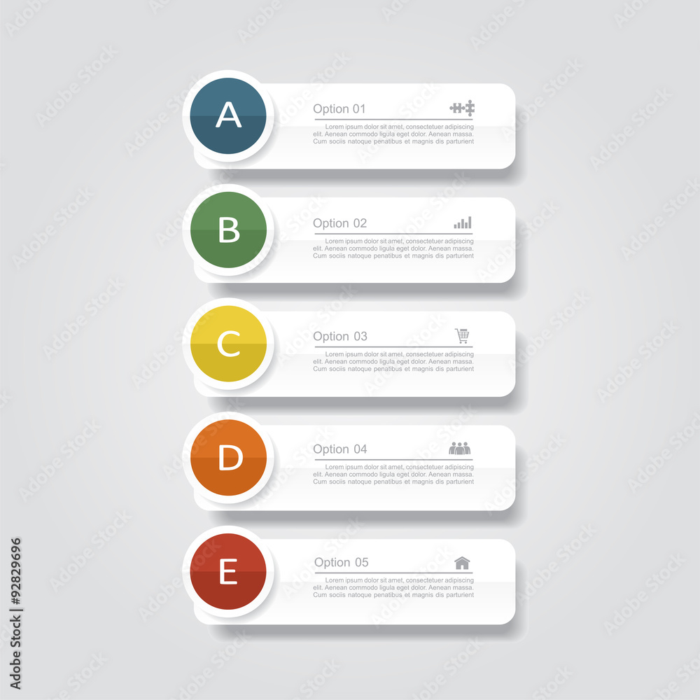 Infographic report template layout. Vector illustration Stock Vector ...