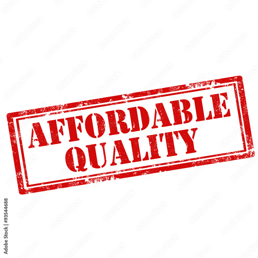 Affordable Quality Stock Vector | Adobe Stock