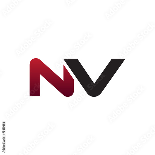 Modern Initial Logo NV - Buy this stock vector and explore similar ...