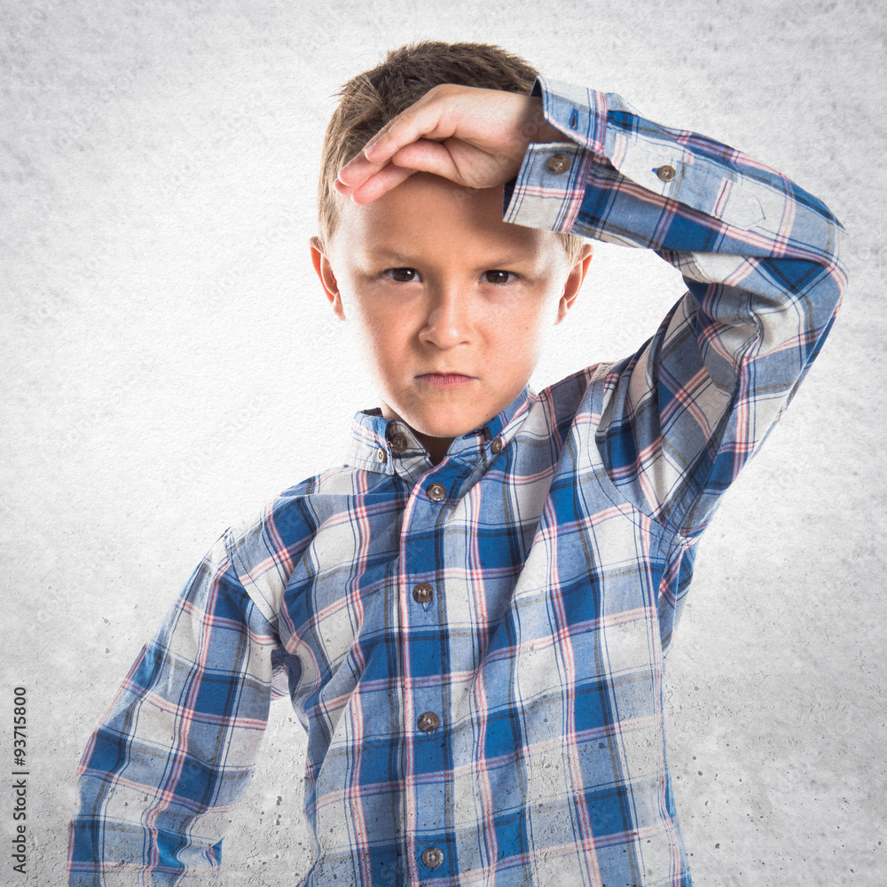 Kid showing something Stock Photo | Adobe Stock