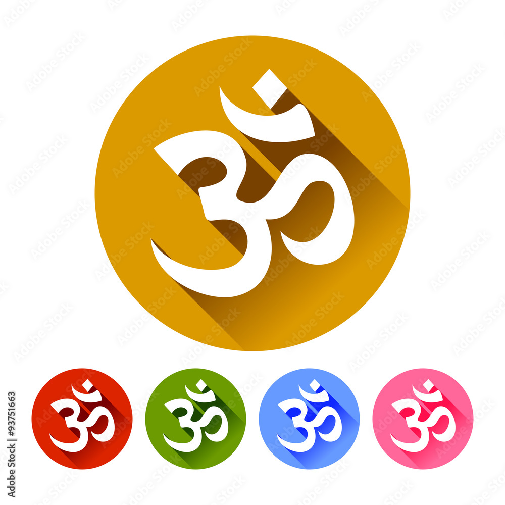 Om Symbol Icons Stock Vector | Adobe Stock